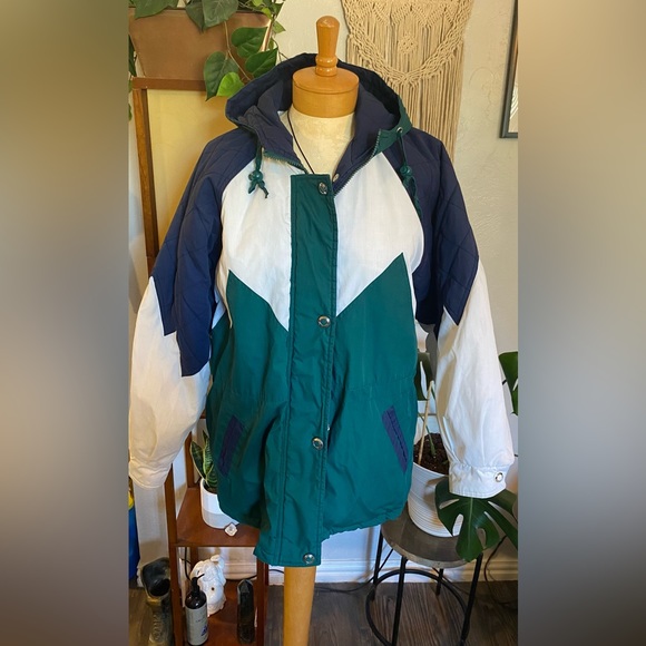 Jackets & Coats | Vintage Colorblock Coat Retro | Poshmark